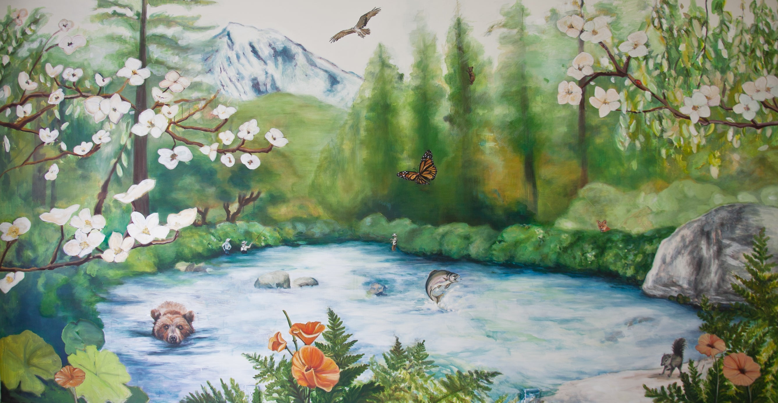 Northern California River Mural – Stevie Howell